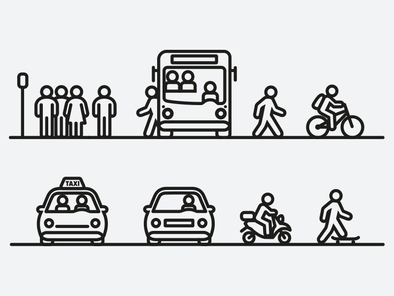 Transport pictograms by Francis Brisson on Dribbble