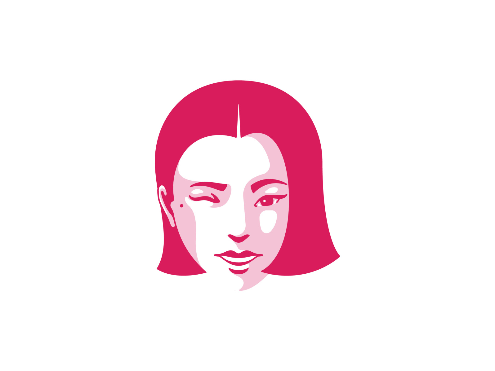 Winking Girl Logo by Joeragan Design on Dribbble