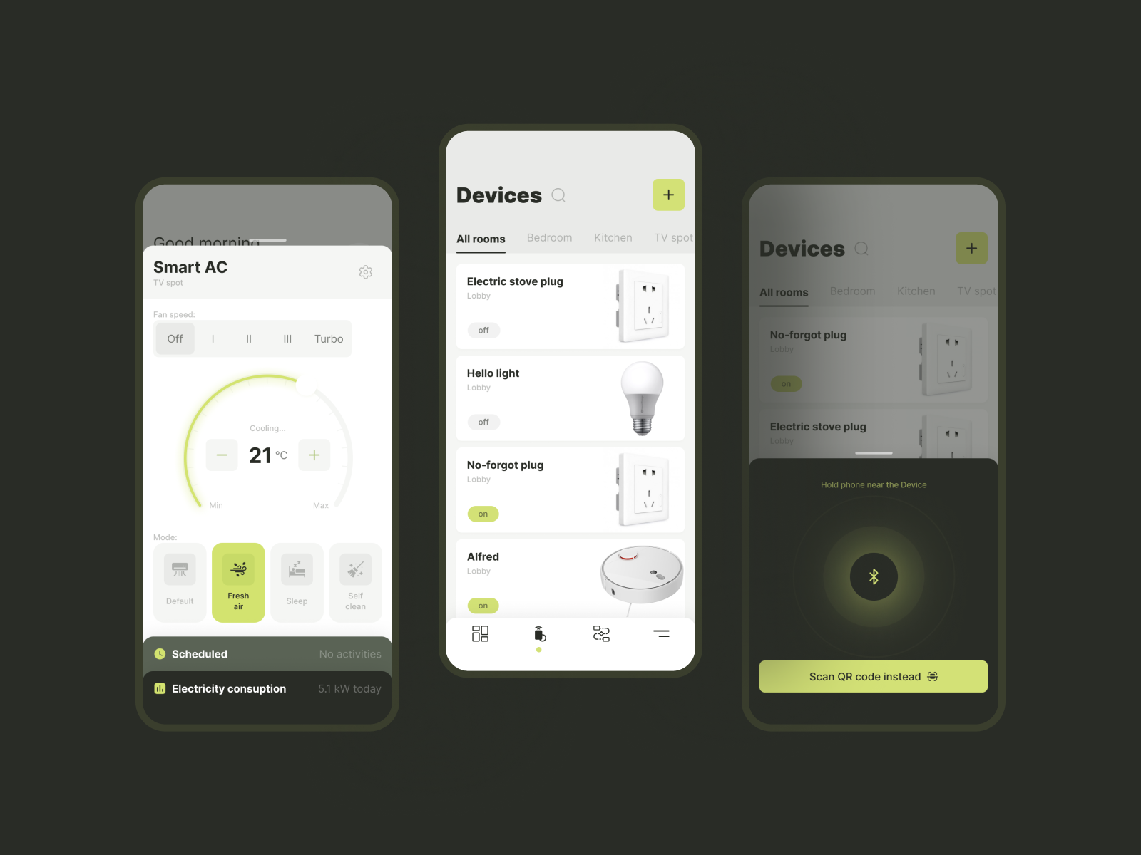 Device list - Smart home by Dmitriy Yakovlev on Dribbble