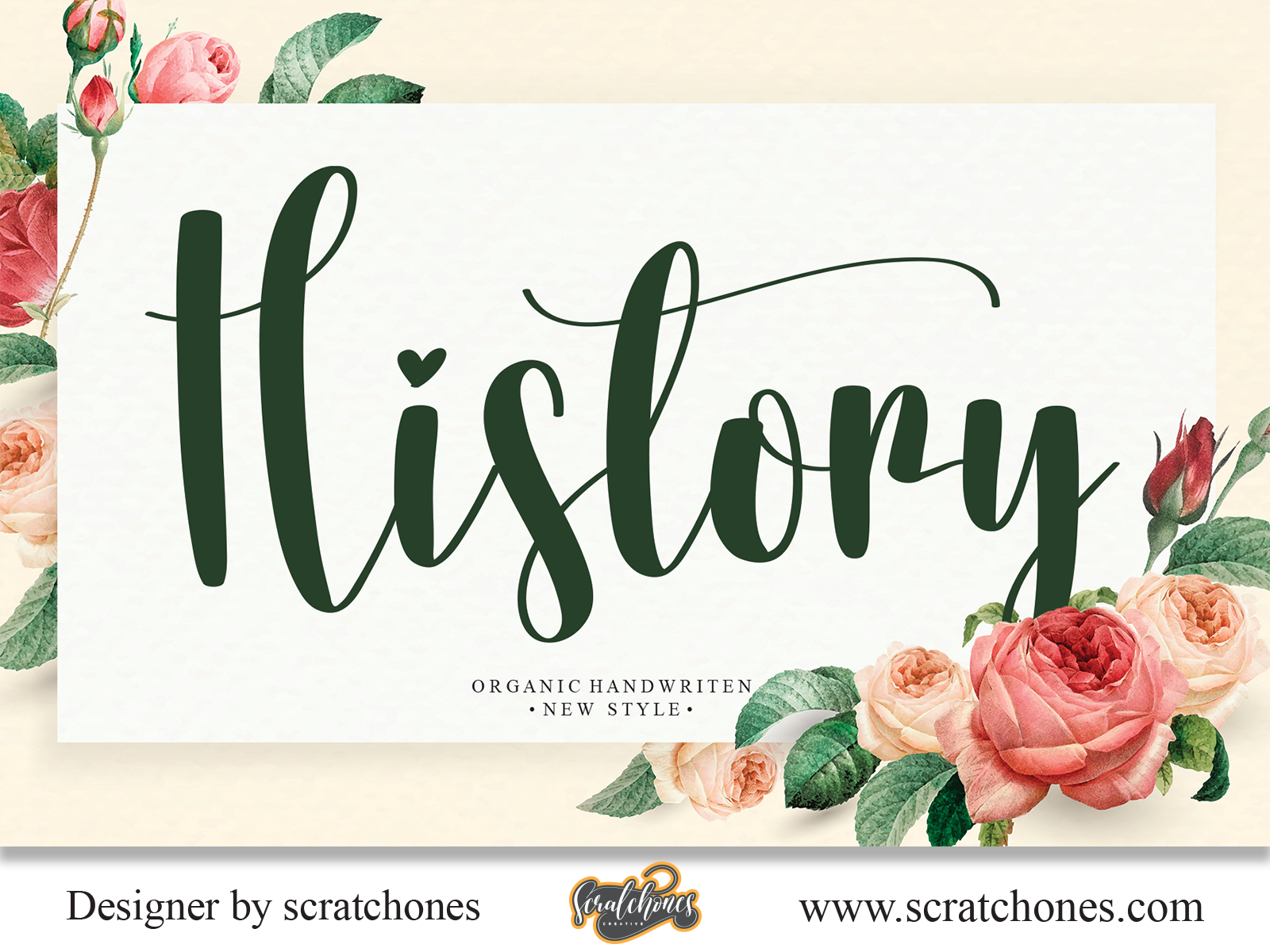 History | Script-Handwriting Font by Scratchones_creative on Dribbble