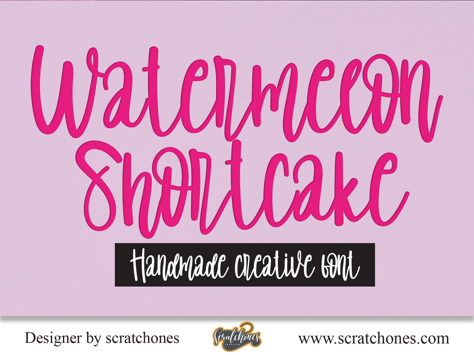 Watermelon Shortcake | Script-Handwriting Font by Scratchones_creative ...