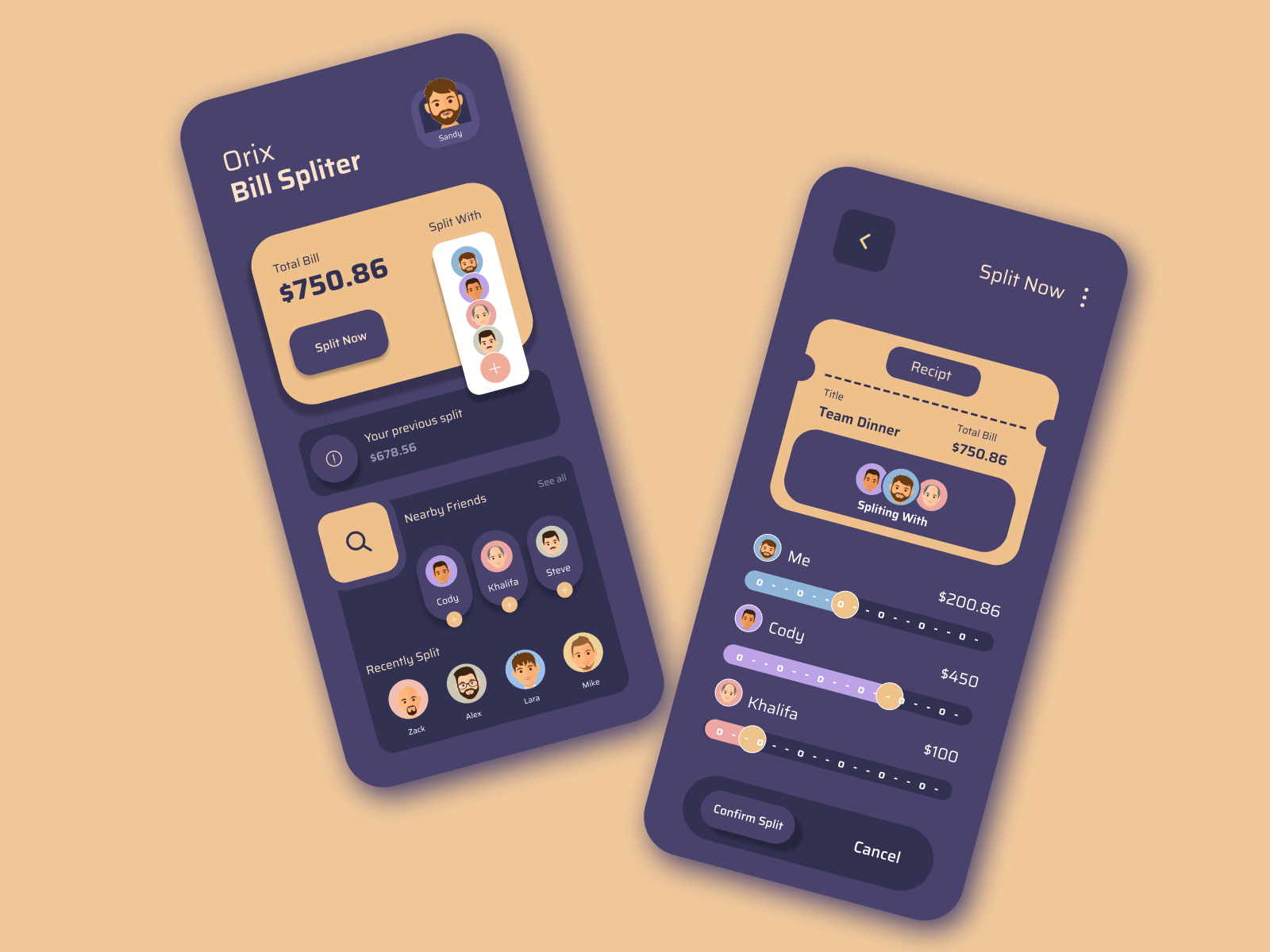 The Bill Splitter by Sandeep Singh on Dribbble