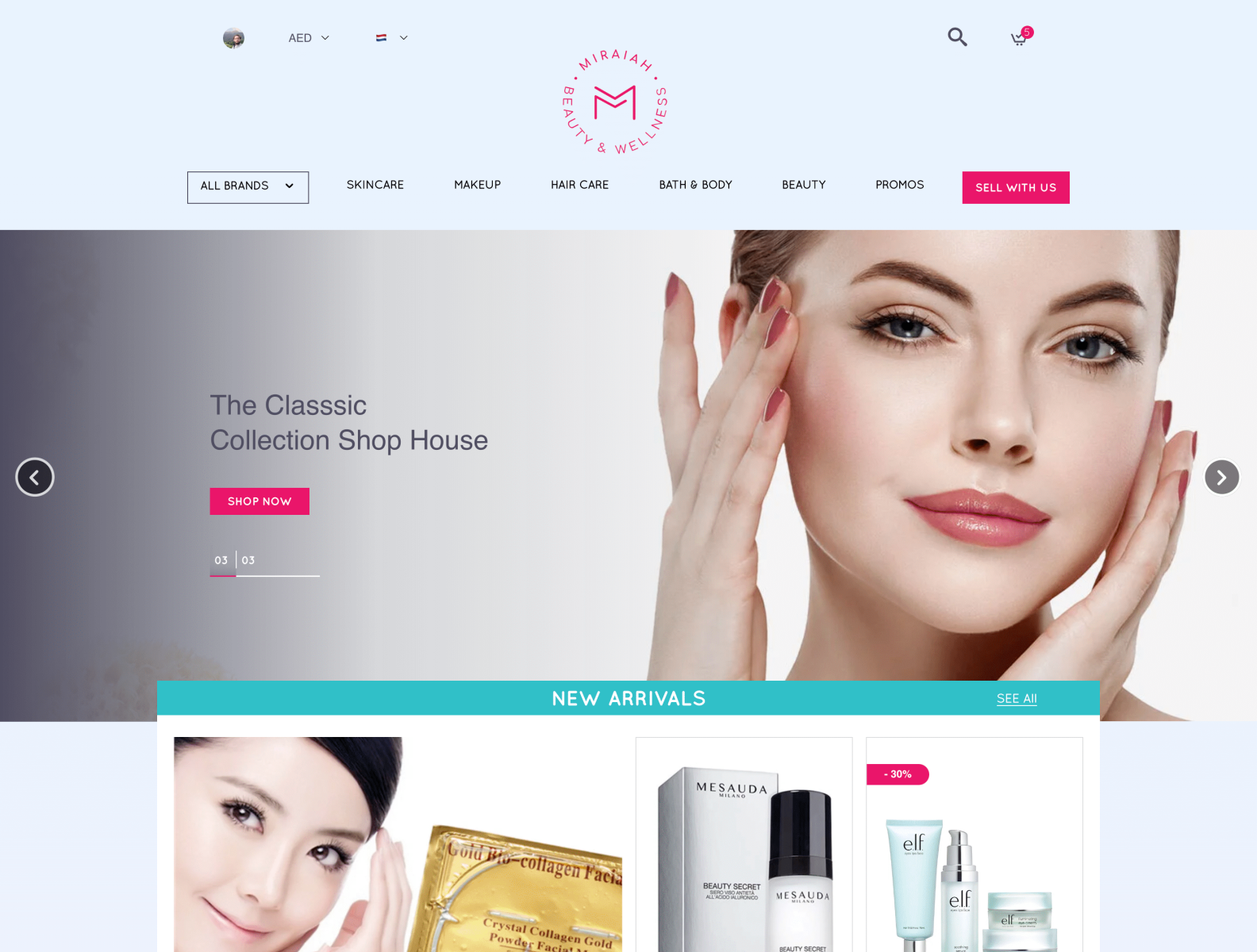 Beauty Salon Website (Front-End Development) by rimsha on Dribbble