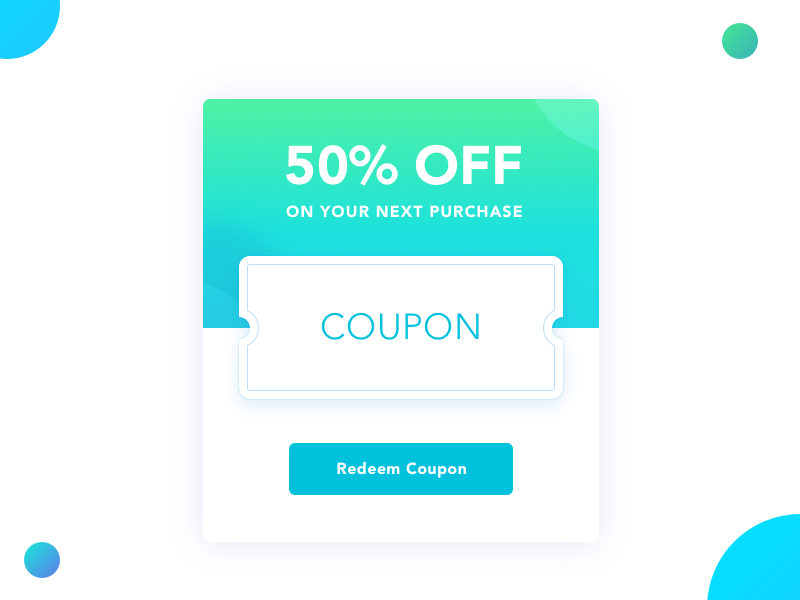 Redeemable Coupon Template
