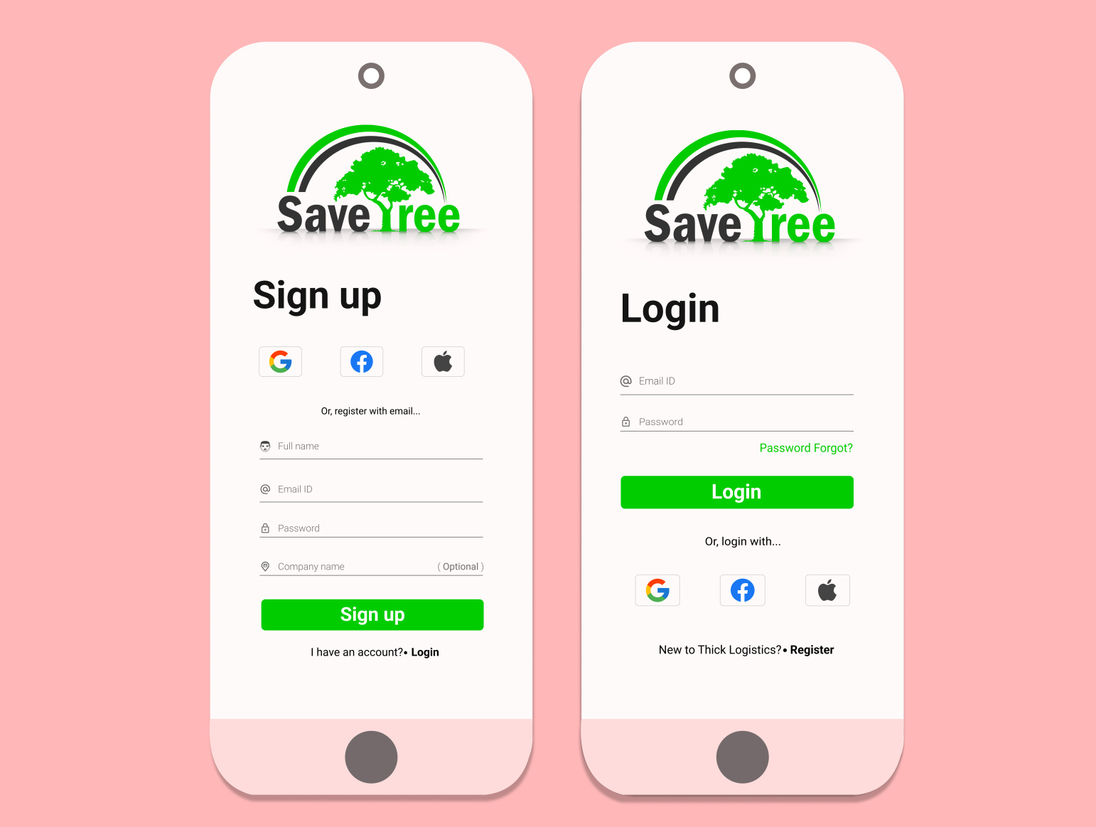 UI/UX Mobile Sign up & Login Page by MD. MANSUR ALI on Dribbble