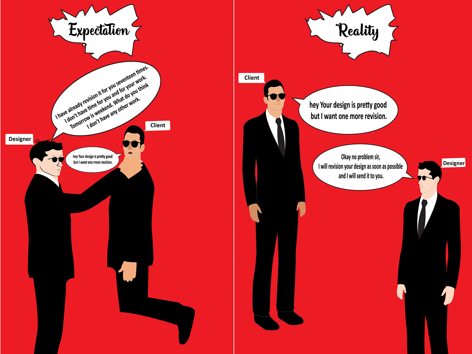 Browse thousands of Client Vs Designer images for design inspiration ...