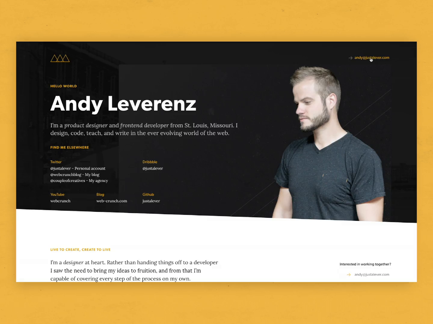 Portfolio - Modal Animation by Andy Leverenz on Dribbble