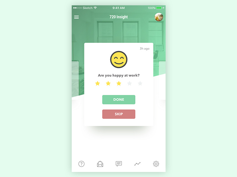 Feedback Screen by Vicente Latag Jr on Dribbble