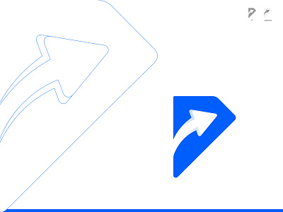 P Arrow logo | Modern logo by Omor Faruk on Dribbble