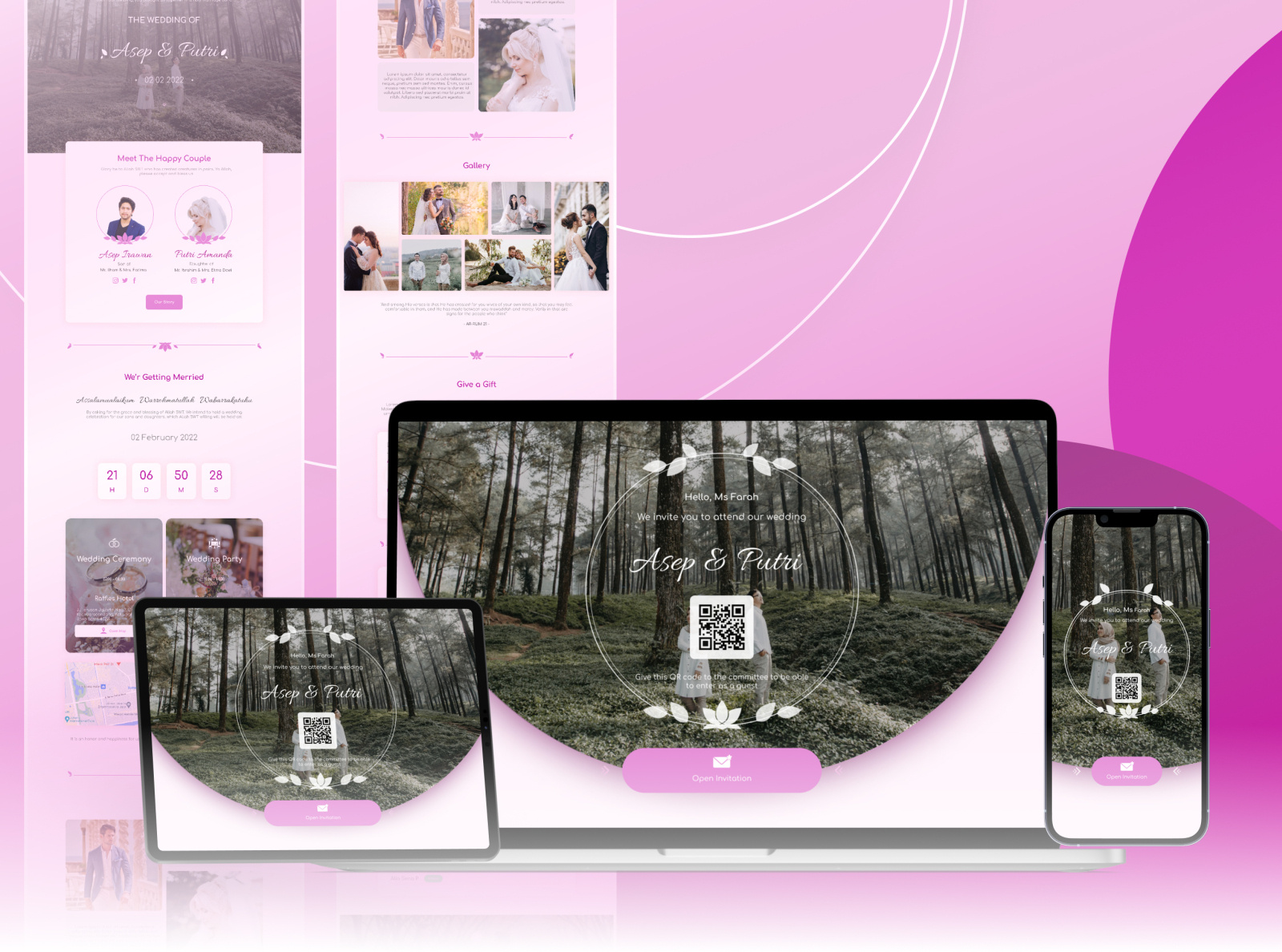 Wedding UI Design by Rama Supardan on Dribbble