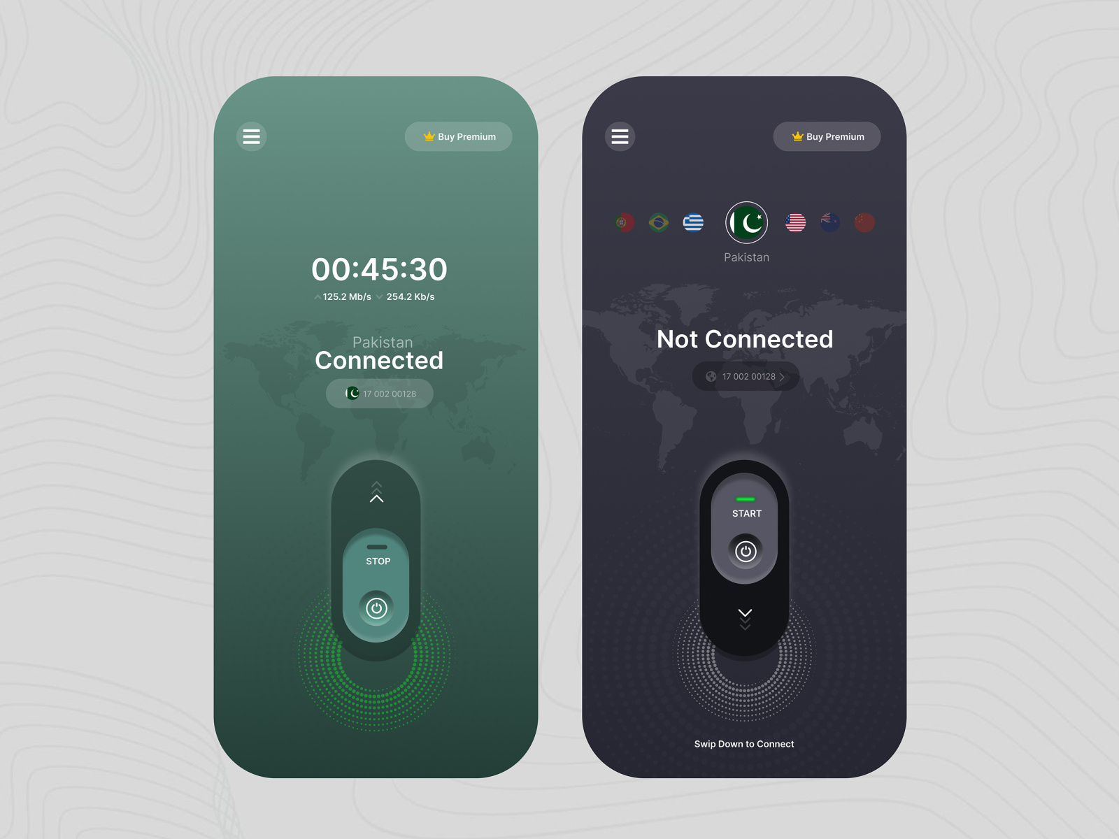 VPN Mobile App Design by Momina Qadeer on Dribbble
