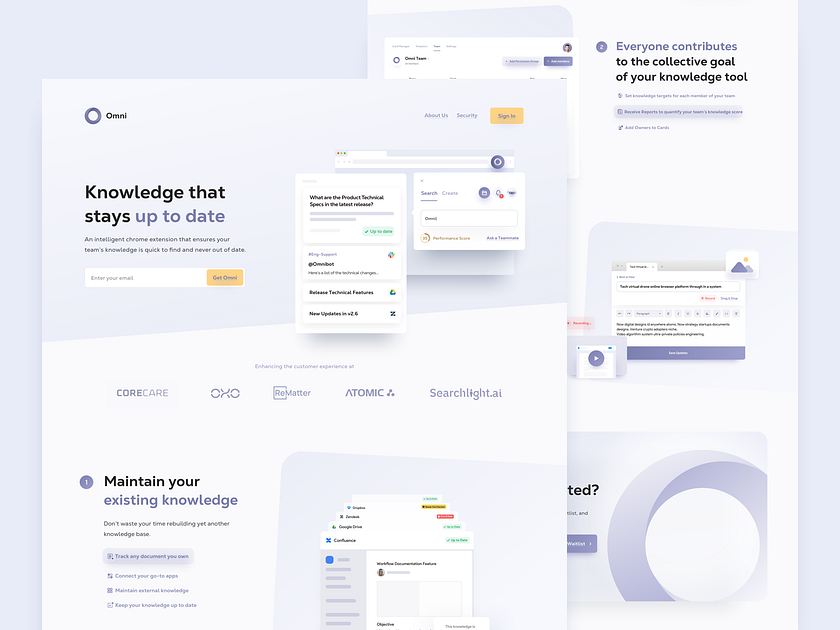 Omni Chrome Extension - Landing Page by Miodrag Karalejić for Devtech ...