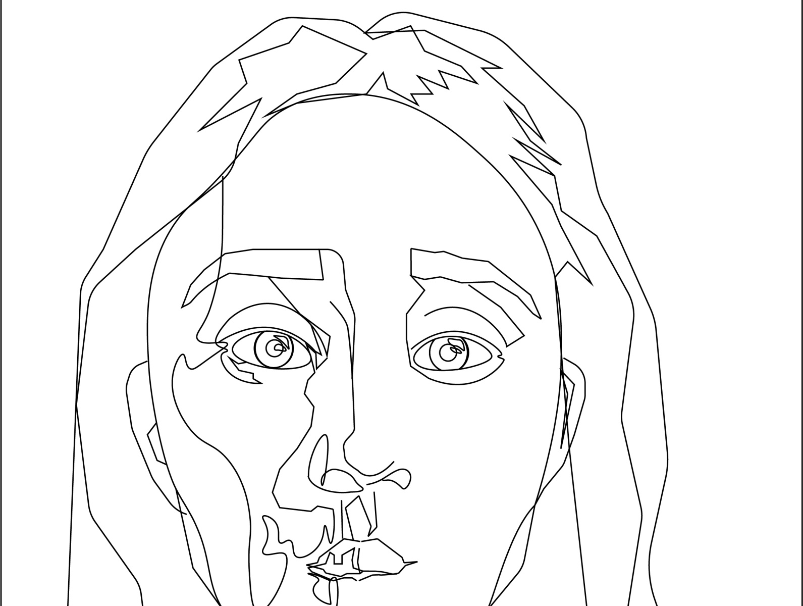 Girl lineart by Анастасия Савинкова on Dribbble