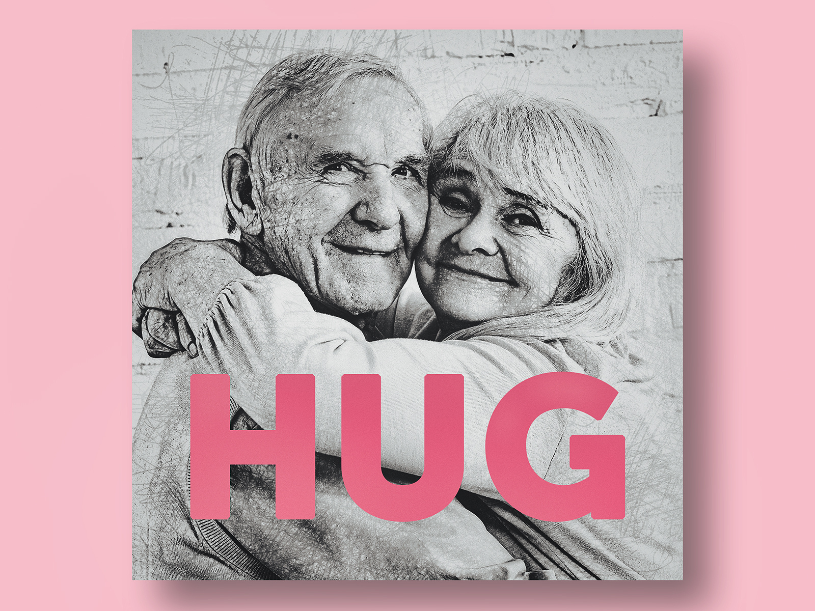 Poster Design [ HUG ] by Adam Whiston on Dribbble