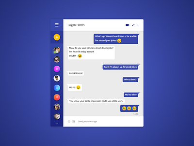 Chat module / UI Challenge – Week 06 by Daniel Iličić on Dribbble