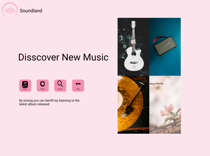 feature page by Deepti Maurya on Dribbble