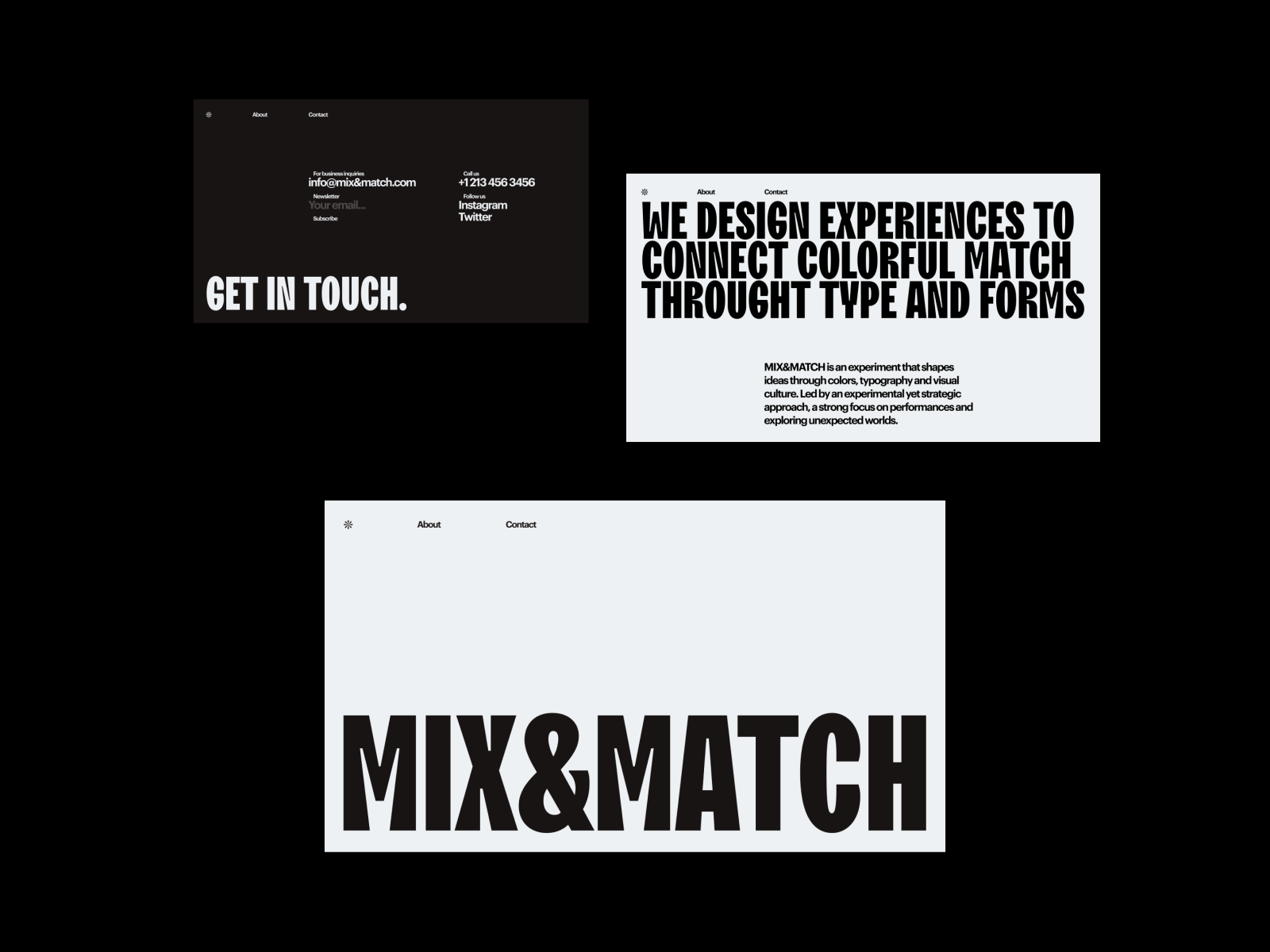 MIX&MATCH - Layout exploration by Federico Gallo on Dribbble