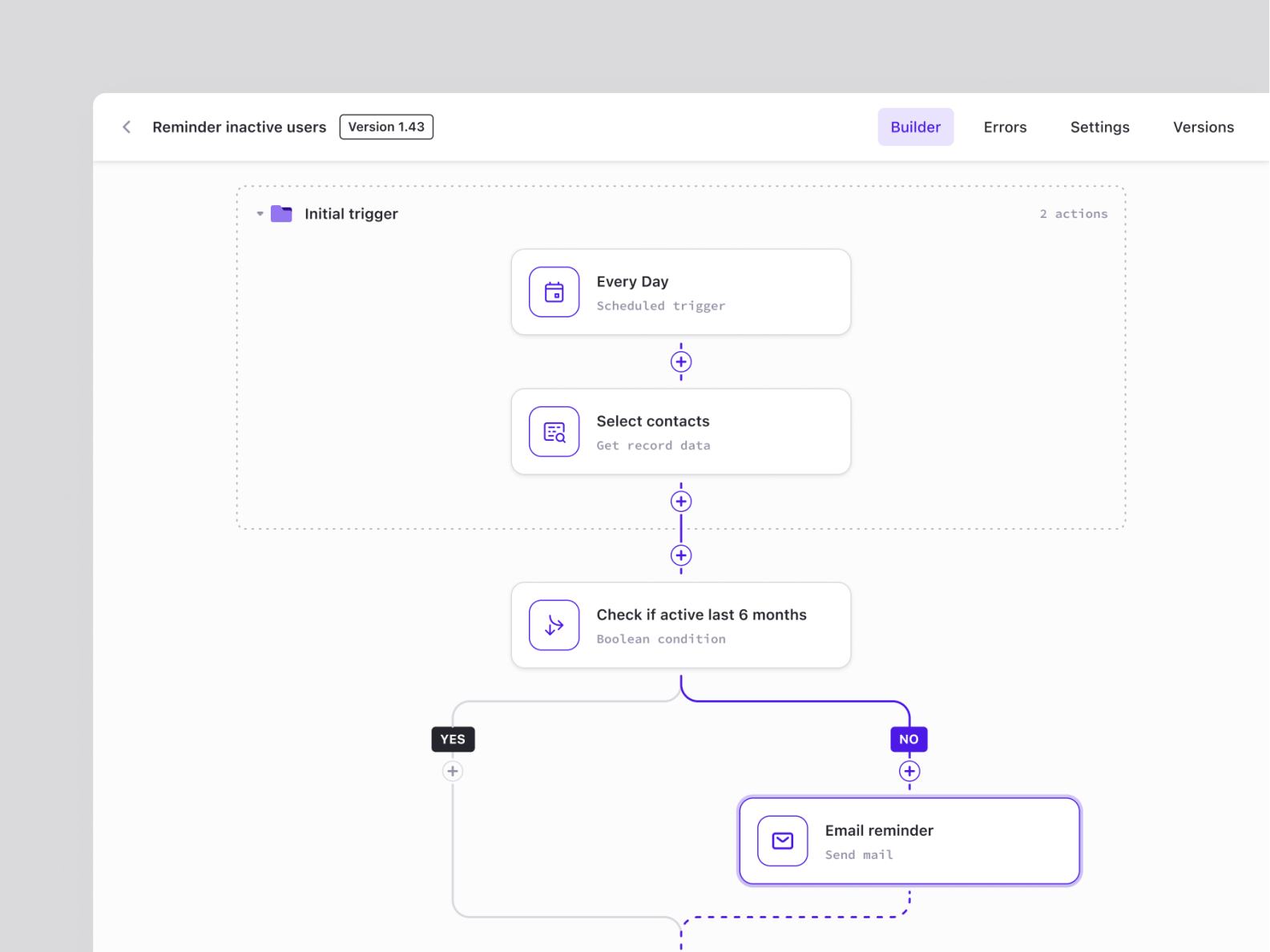 Workflow automation SaaS by Patryk Ilnicki for Semiflat on Dribbble