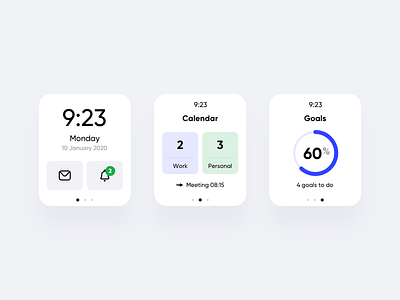 Daily Calendar Watch App by Patryk Ilnicki for Autentika on Dribbble