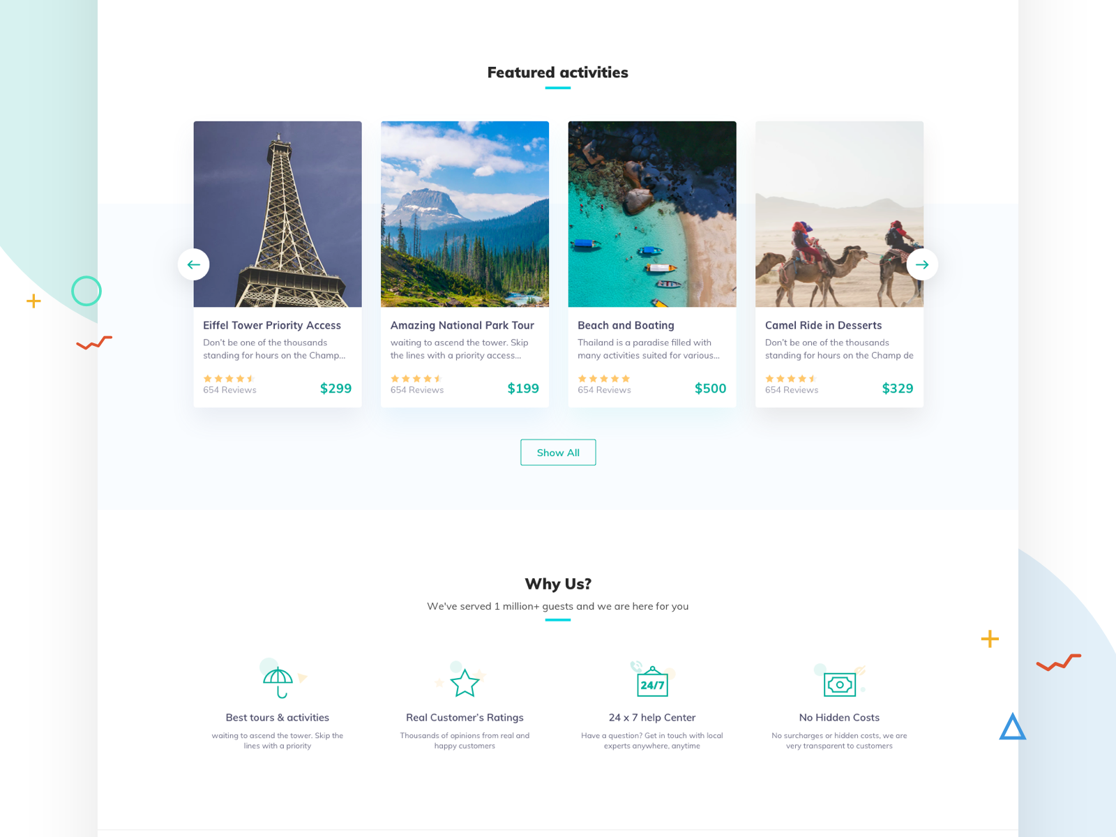 Tour Activities by MJ on Dribbble