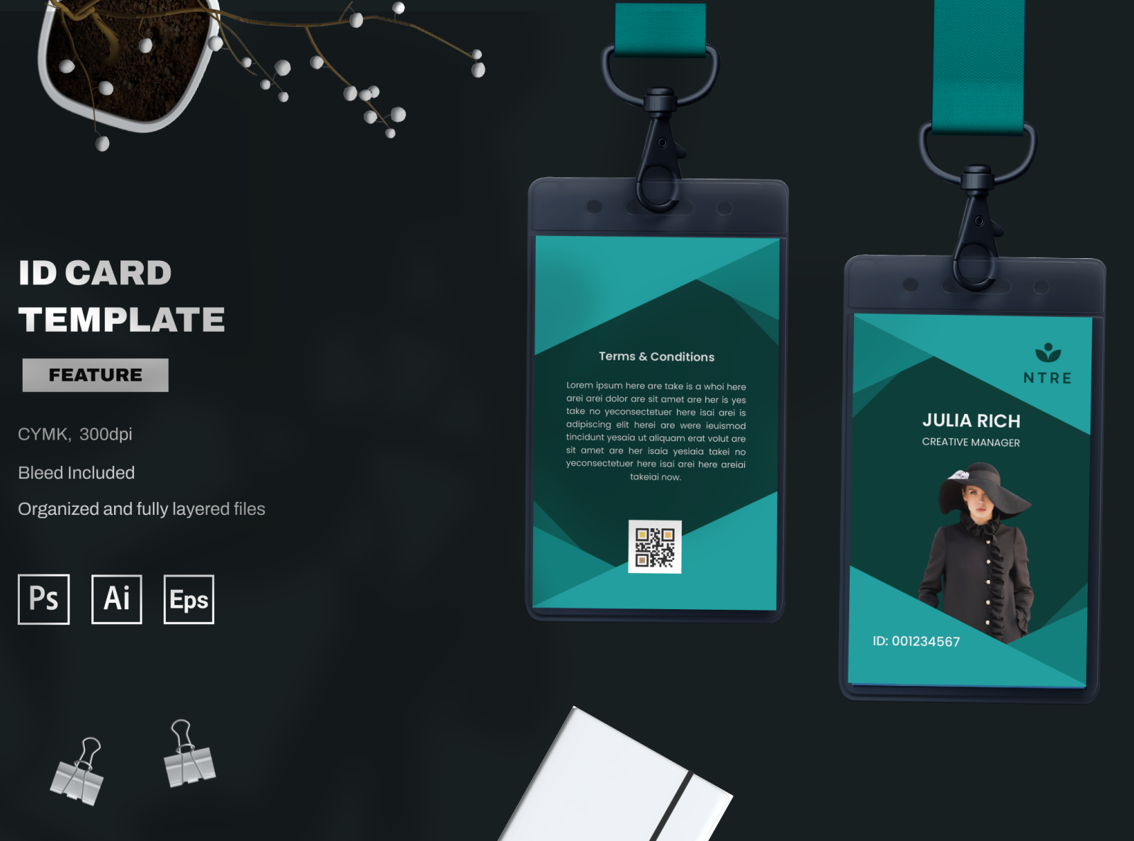 Julia Rich - ID Card Template by Holograph Studio on Dribbble