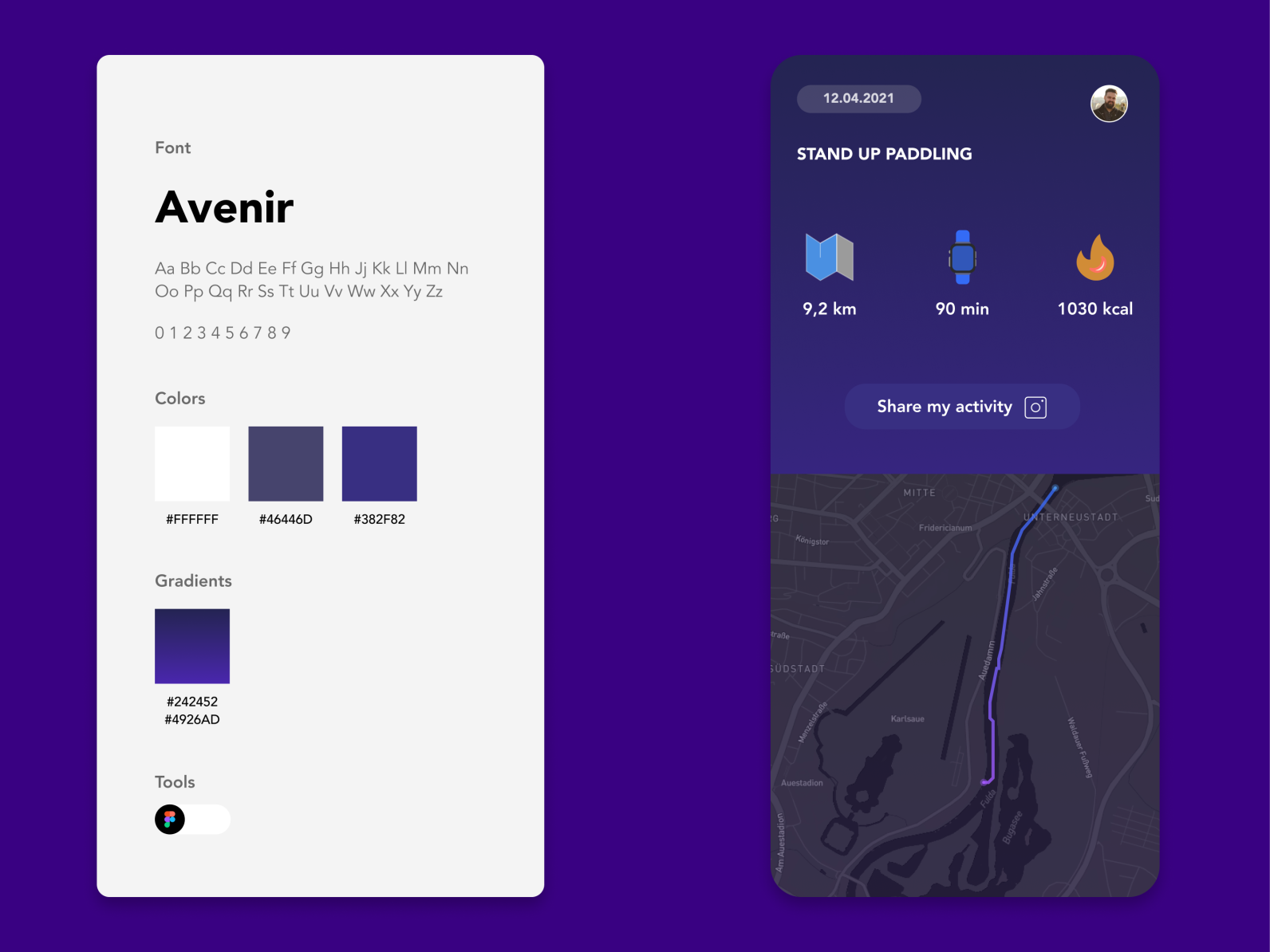 Fitness Tracking by Maurice on Dribbble