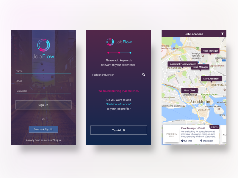 Job Portal Android App by Juan Coleman on Dribbble