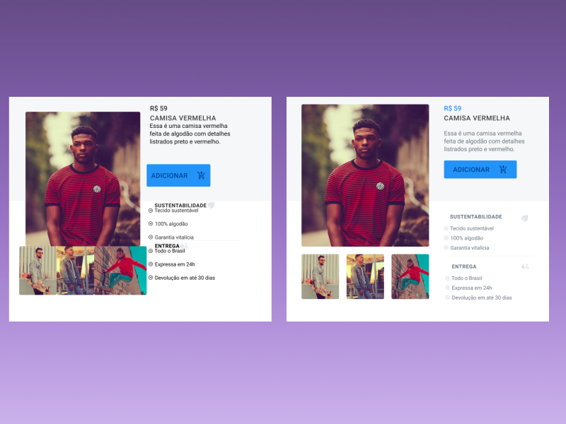 No Design VS Design by Gabriel Rezende on Dribbble