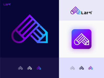 Larn Logo Design by MD Sabbir Hossain on Dribbble
