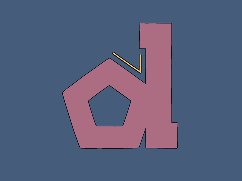 36 Days of Type // D by Adam Maurer on Dribbble