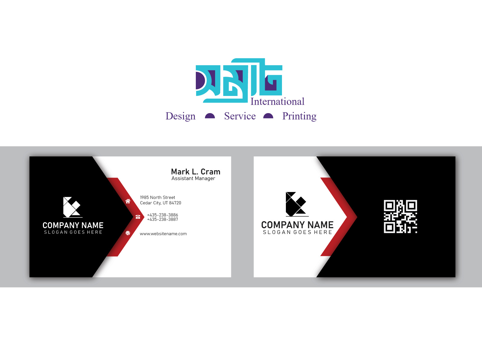 Visiting Card by Samrat Akbar on Dribbble
