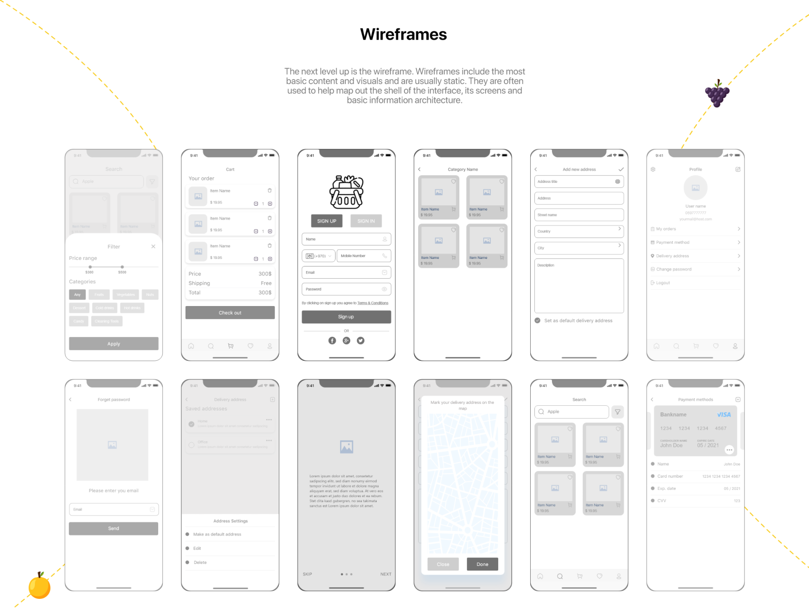 Wireframe by Dina Yahia on Dribbble