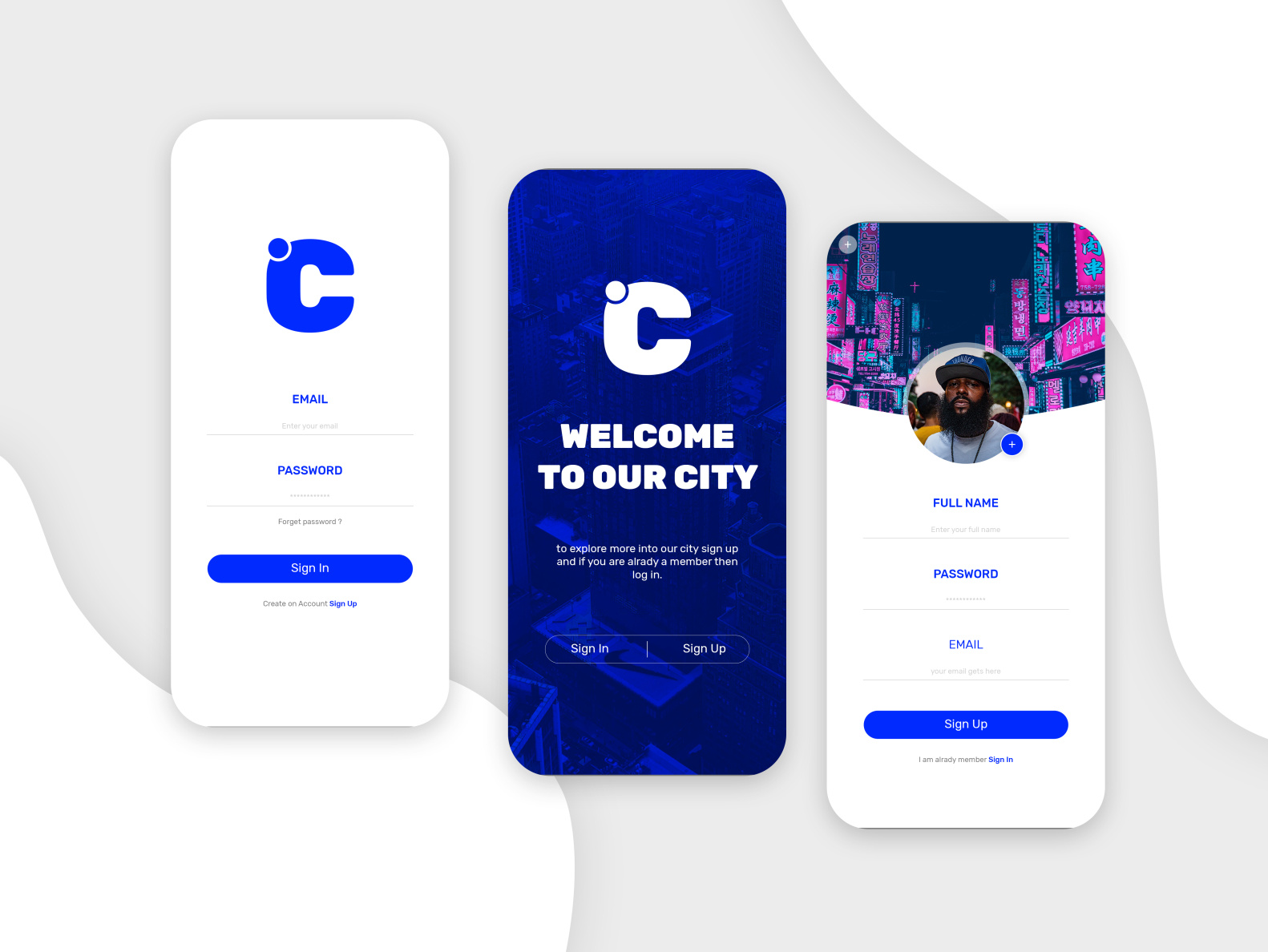App Sign Up/in page by Hasib Imtiaz on Dribbble