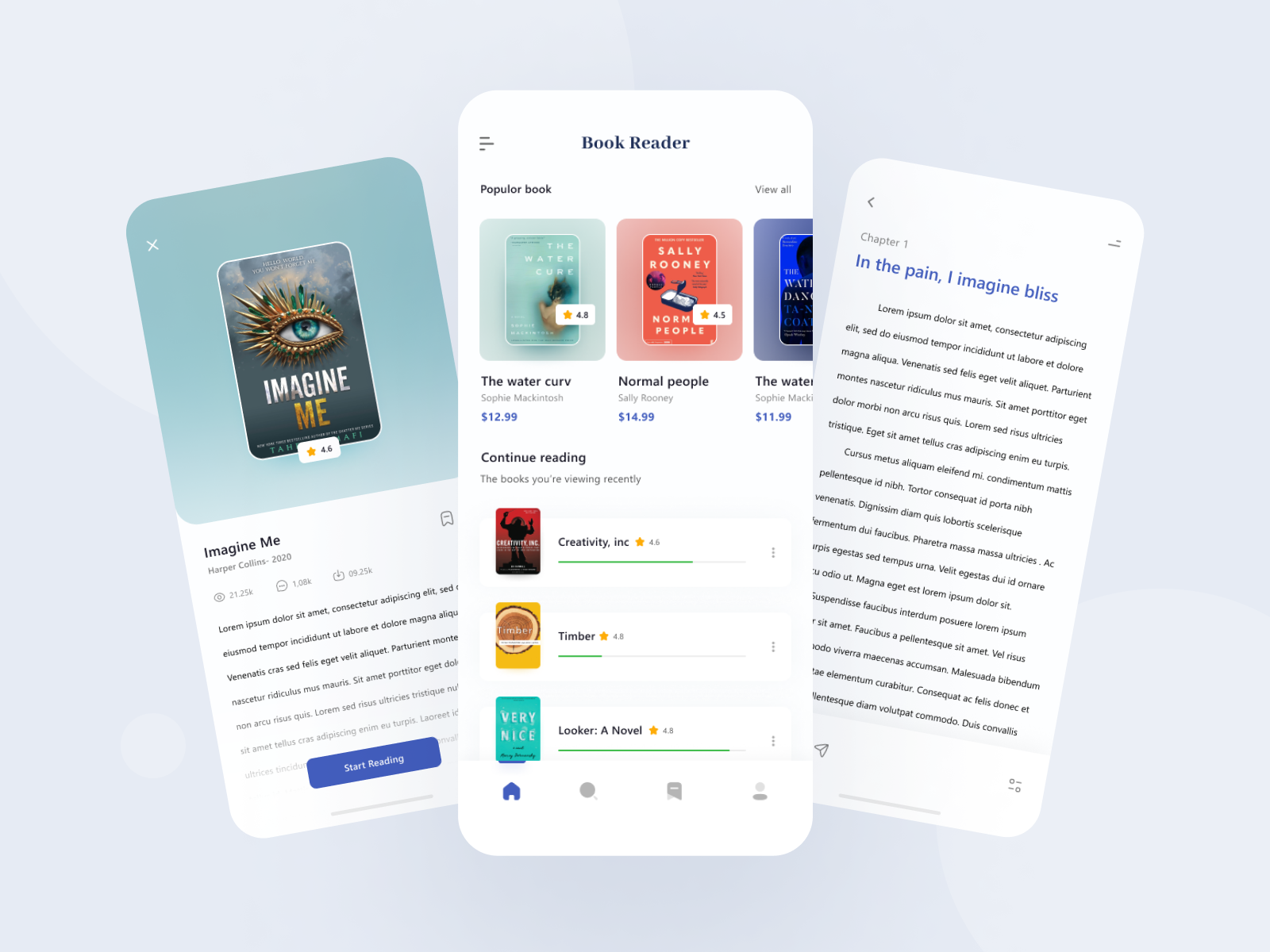 E-book - Online Book Reading App by Uphold Solution on Dribbble