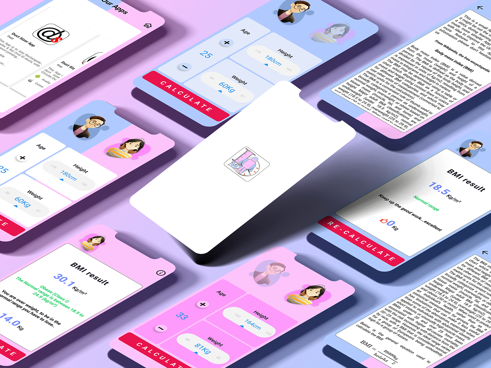 BMI Calculator Concept Design by TALO-tech by Samer Jallad on Dribbble