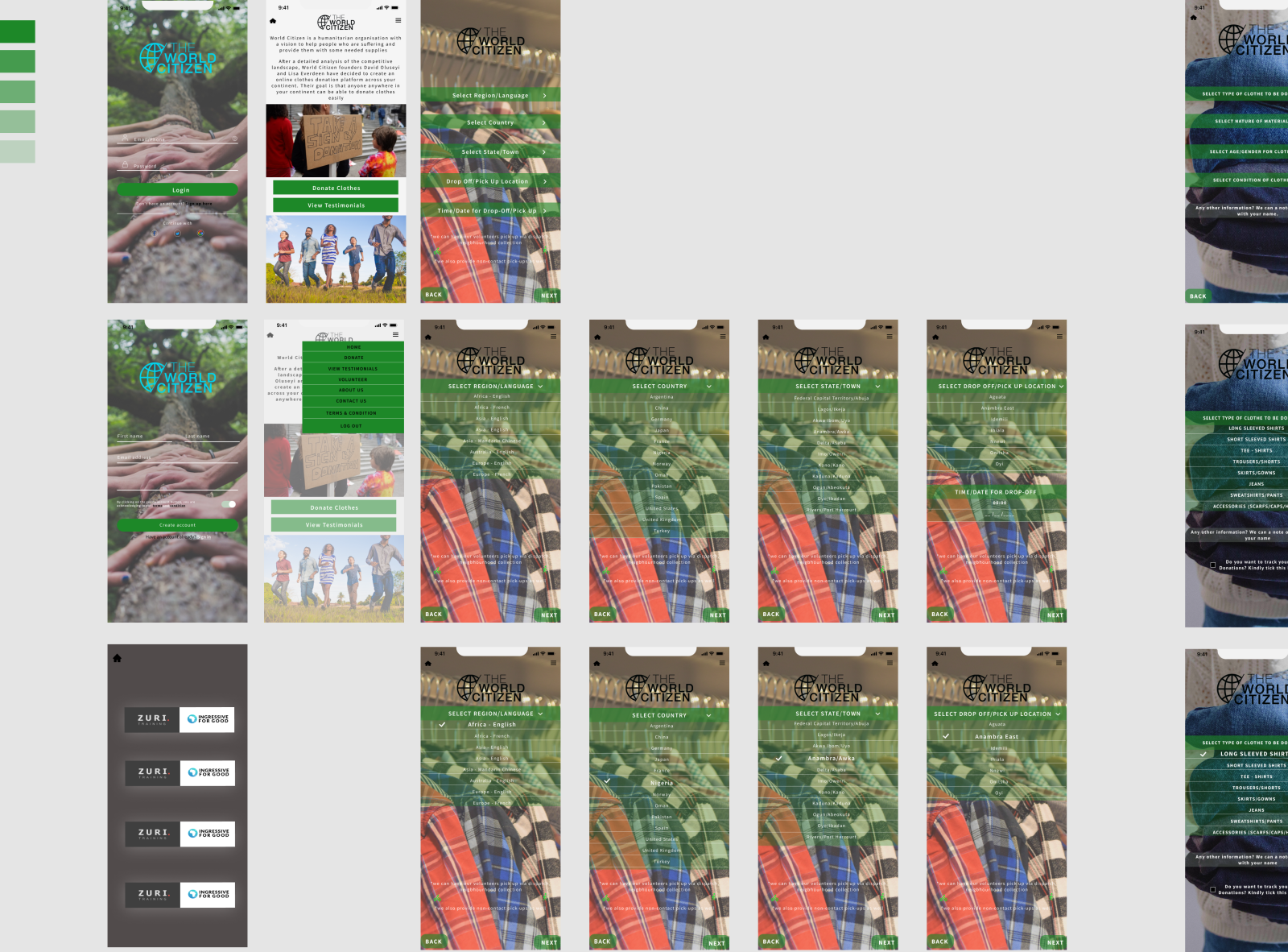 Design for Cloth Donation App by Victor Ochie on Dribbble