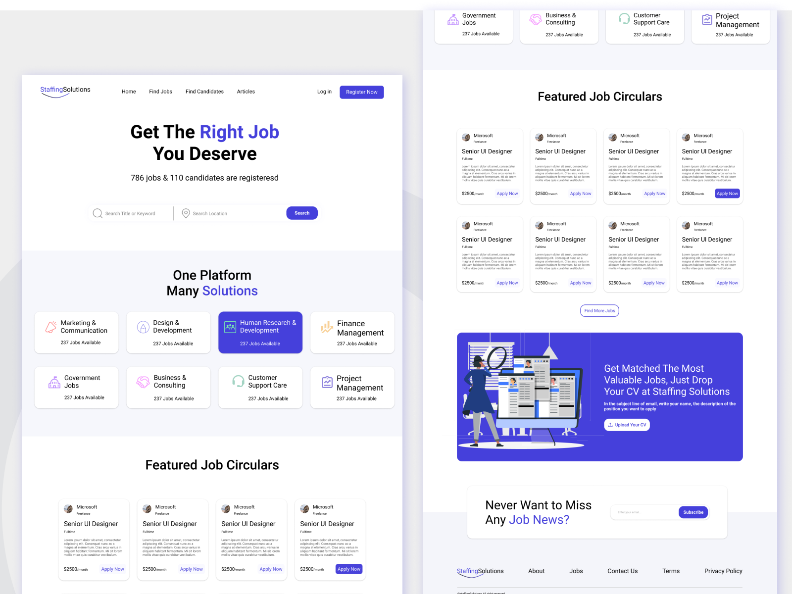 Job Portal Website Design ️ by Sajid Ali on Dribbble