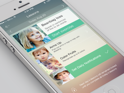 Kid's app UI by Vitalii Nikiforov on Dribbble