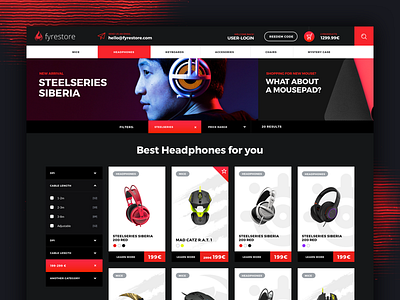 Fyrestore Products Grid & Shopping Cart & Reedem Code by Mateusz Piatek ...