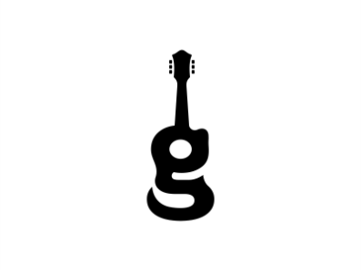 Guitar + G logo (Sold) by Ardimas Tifico on Dribbble