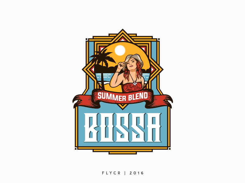 Colorful Bossa - Art Deco Logo by Ardimas Tifico on Dribbble