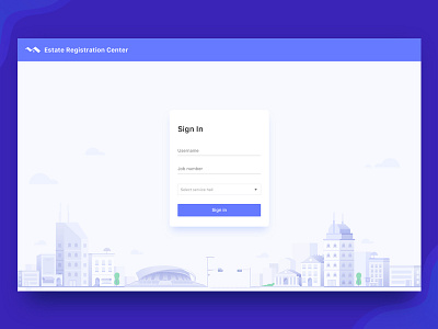 Login Interface of Reservation Call System by Sheily on Dribbble