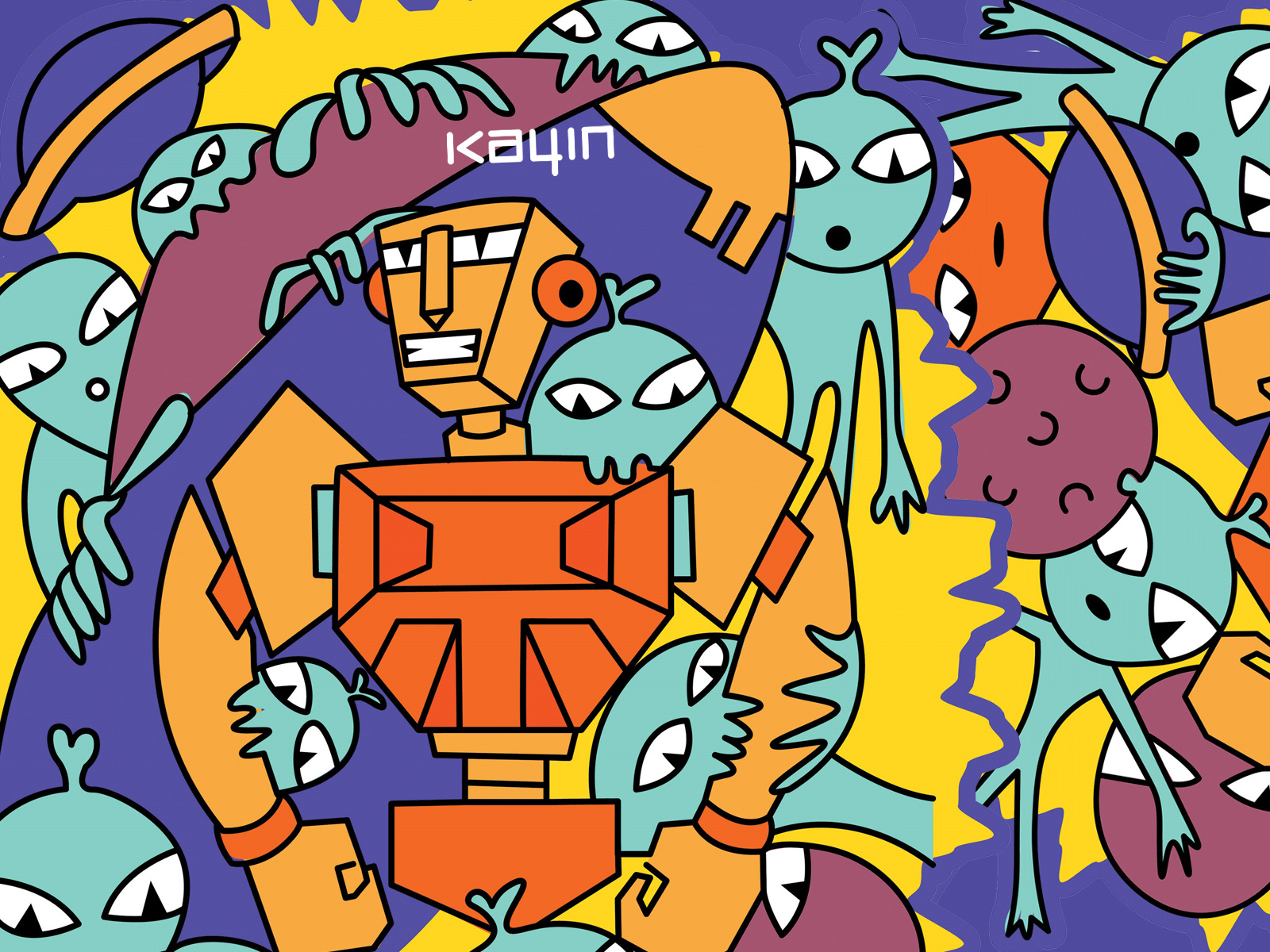 Doodle Alien by kayin studio on Dribbble