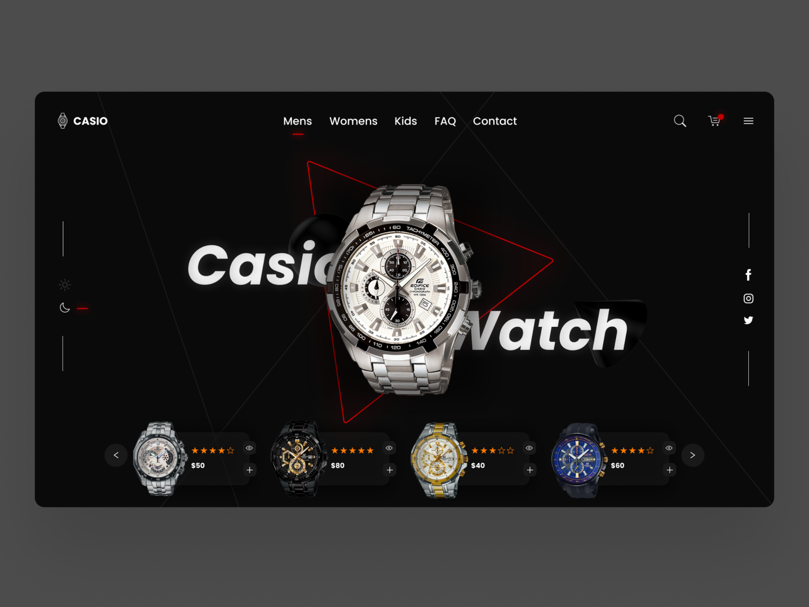 Watches Landing Page UI by Ahmed Saad on Dribbble