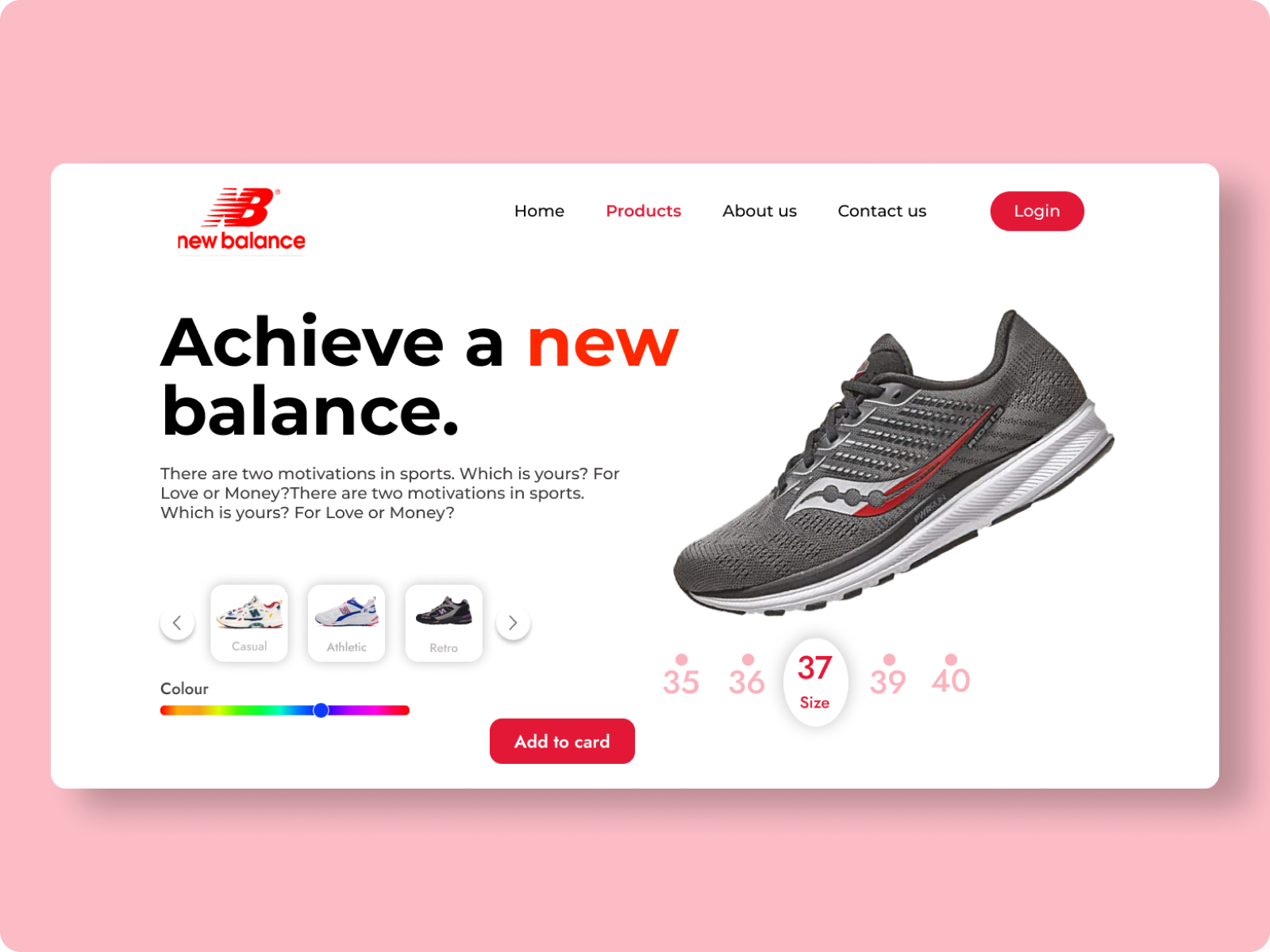 Shoes Website Design UI by uisuhelahmed on Dribbble
