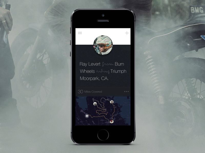 Rider Profile by Mikha Makhoul on Dribbble