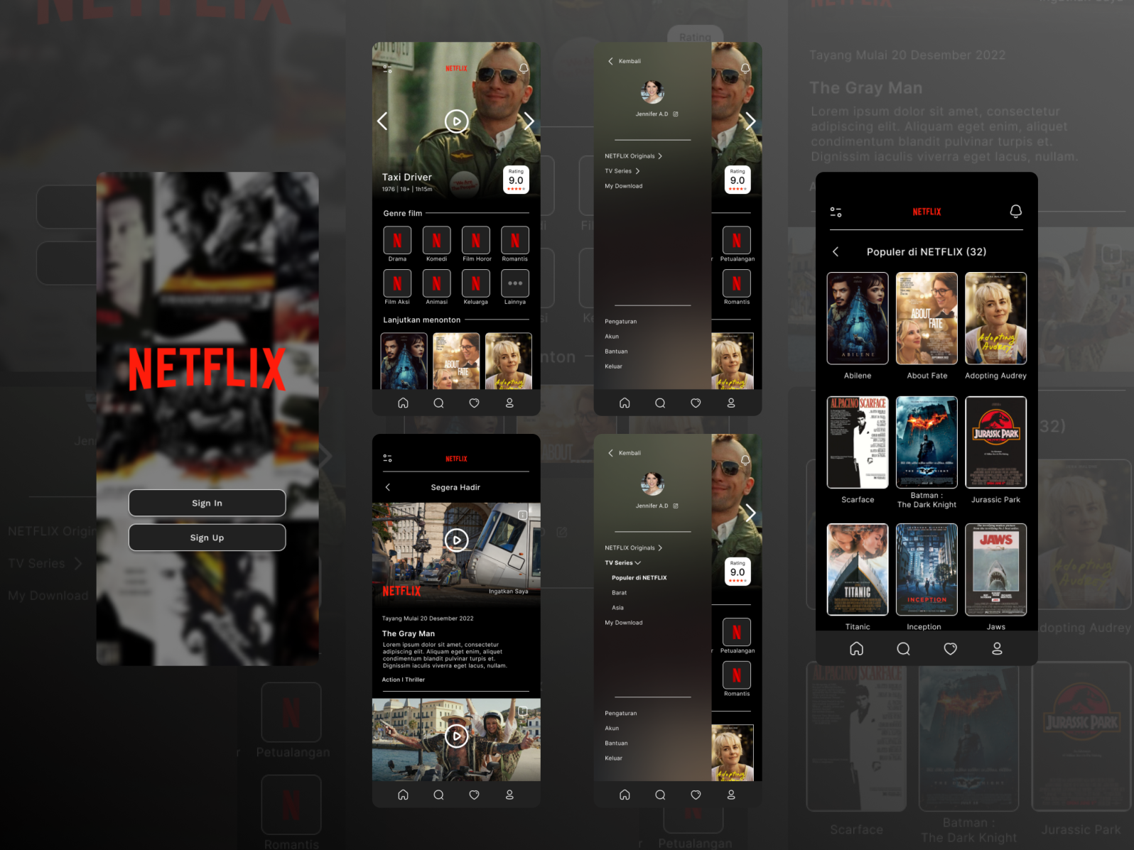 REDESIGN UI NETFLIX MOBILE APP by Rizki Try Darmawan on Dribbble