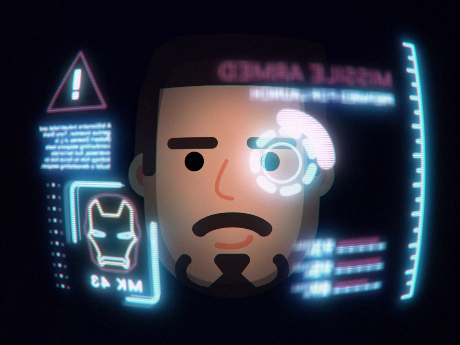 Tony Stark HUD by Smitt on Dribbble