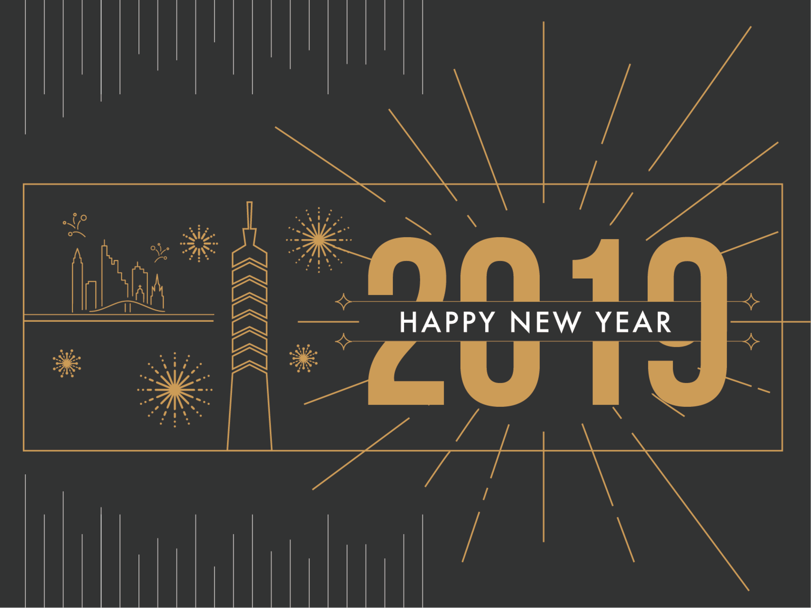 Happy New Year | Illustration, Graphic Design by Angelique W. Lee on ...
