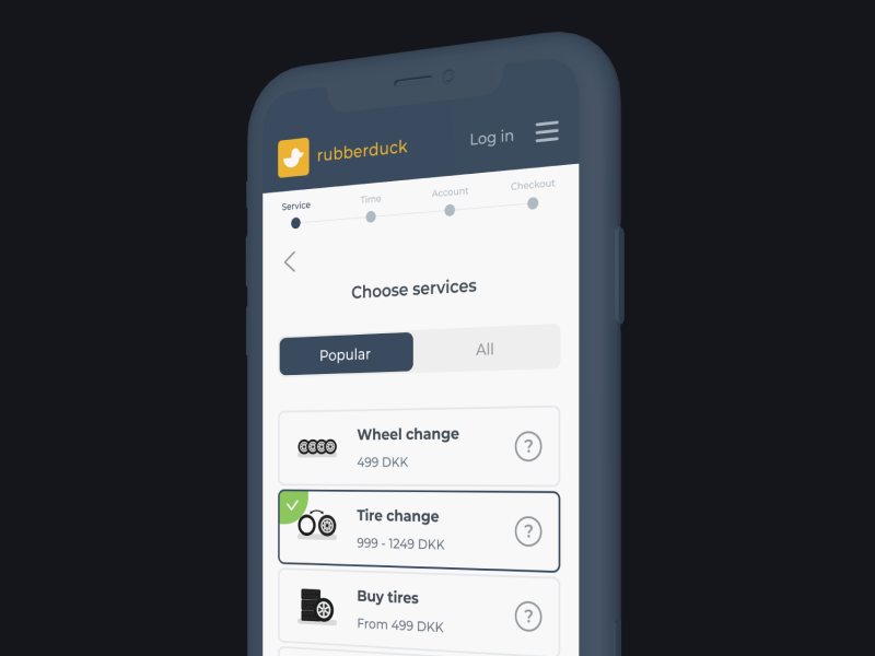 Tires service mobile app by Teknika on Dribbble
